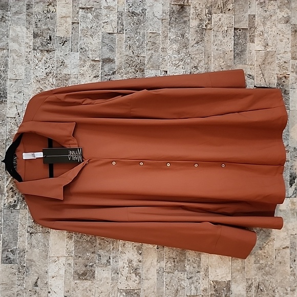 MarlaWynne | Tops | Marla Wynne Lightweight Womens Brown Blouse Tunica ...